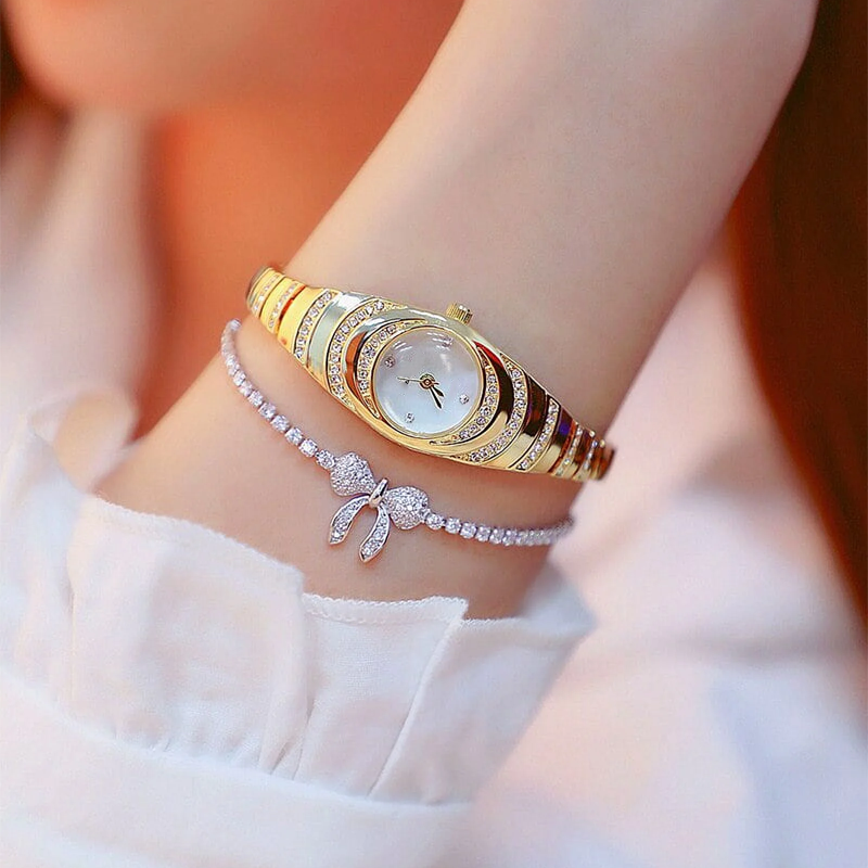 💎Women’s Rhinestone Bracelet Watch⌚ – rexemall
