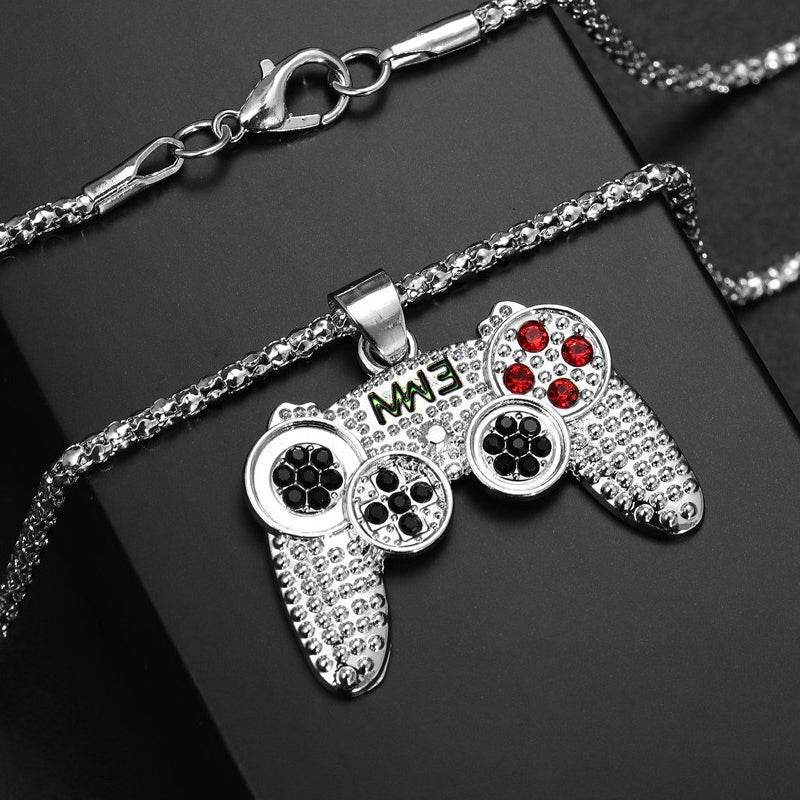 🎄Christmas Sale 60% OFF🔥Rhinestone Arcade Game Controller Necklace ...